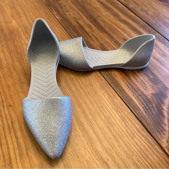 Native | Shoes | Native Audrey Pointed Toe Dorsay Slipon Glitter Rubber ...